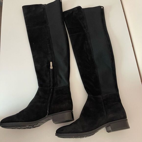 Sam Edelman | Shoes | Samedelmanpam Over The Knee Black Suede Boots ...